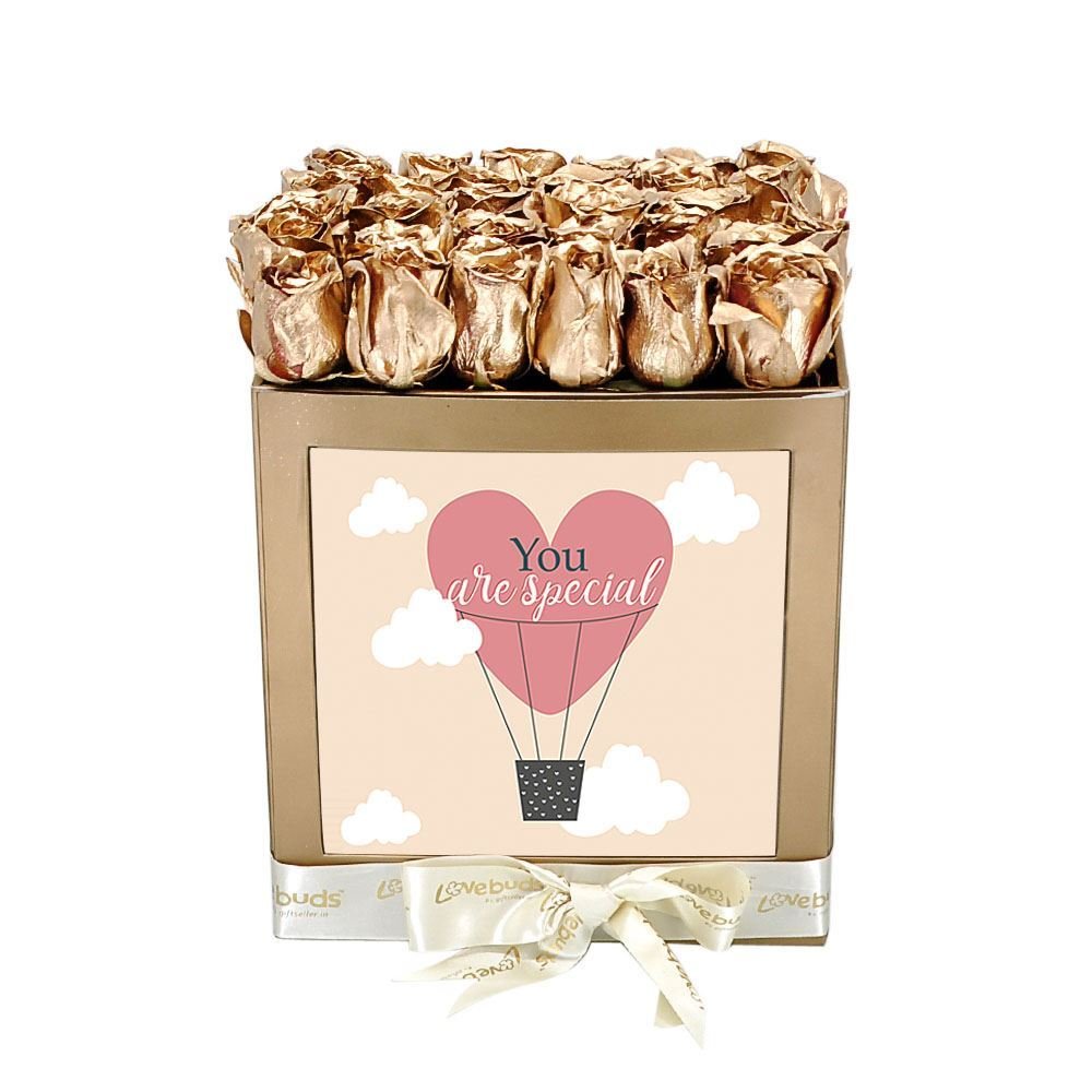 gold rose box - Florist Chain - Near Me Florist